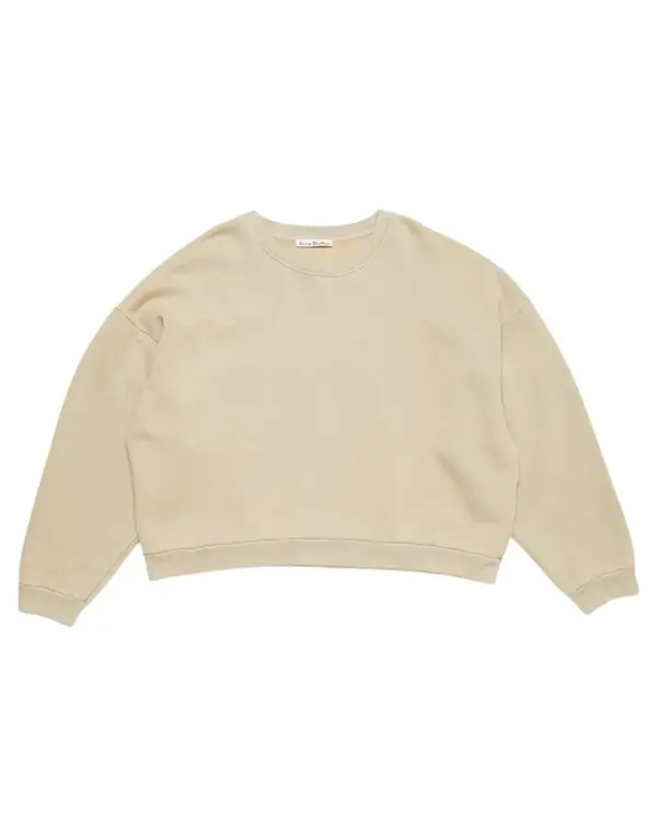 Acne Studios Crewneck Oversized Sweatshirt - Beige