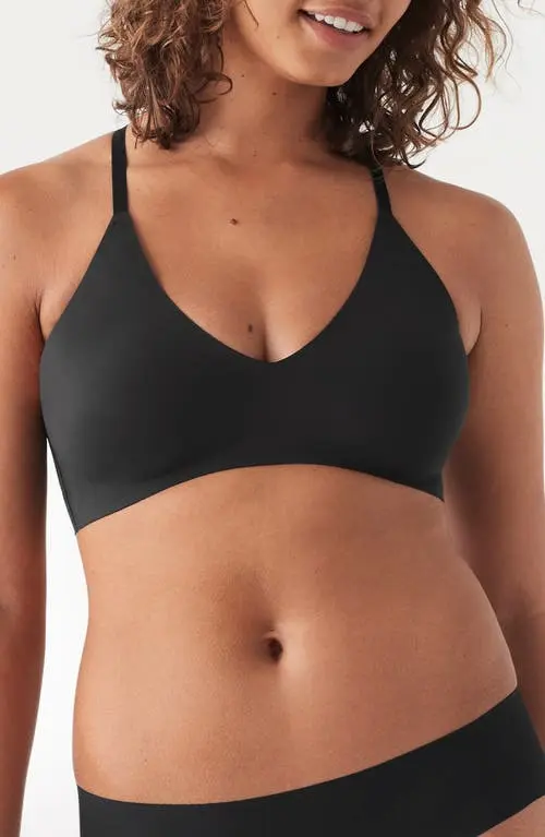 TRUE & CO True Body Boost Triangle Lace Convertible Strap Bra - Black
