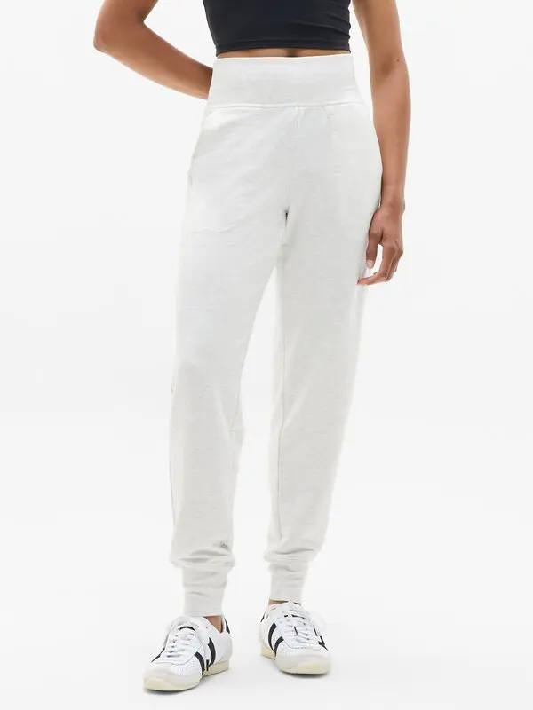 Athleta Coaster Luxe High Rise Jogger - Fog Grey Heather