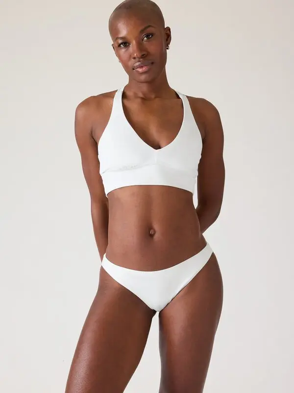 Athleta Plunge Bikini Top Ac White Editorialist