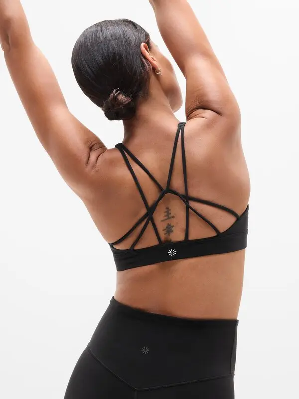 Athleta Solace Sports Bra A-c - Black