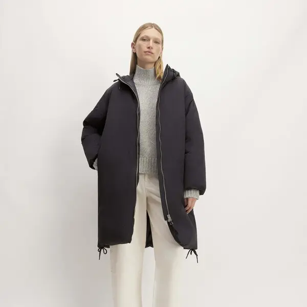 Everlane Long Re:Down® Puffer Coat - Black | Editorialist