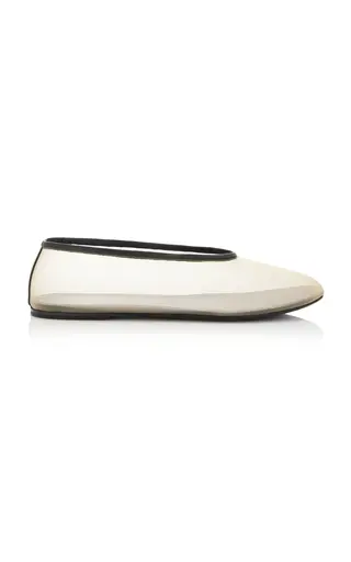 Khaite Marcy Mesh Flats - Neutral