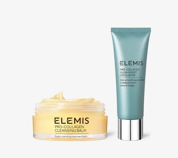 Elemis Pro-collagen Cleansing Balm & Glow Boost Exfoliator Set