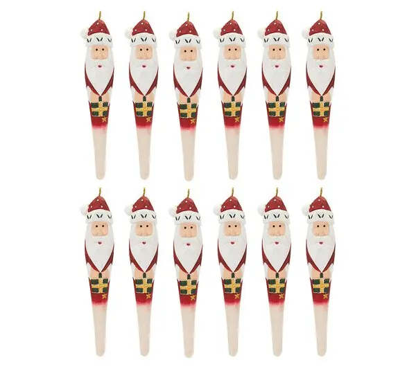 MELROSE Santa Drop Ornament