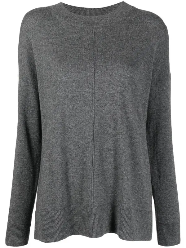 Chinti & Parker Long-sleeve Fine-knit Sweater - Grey