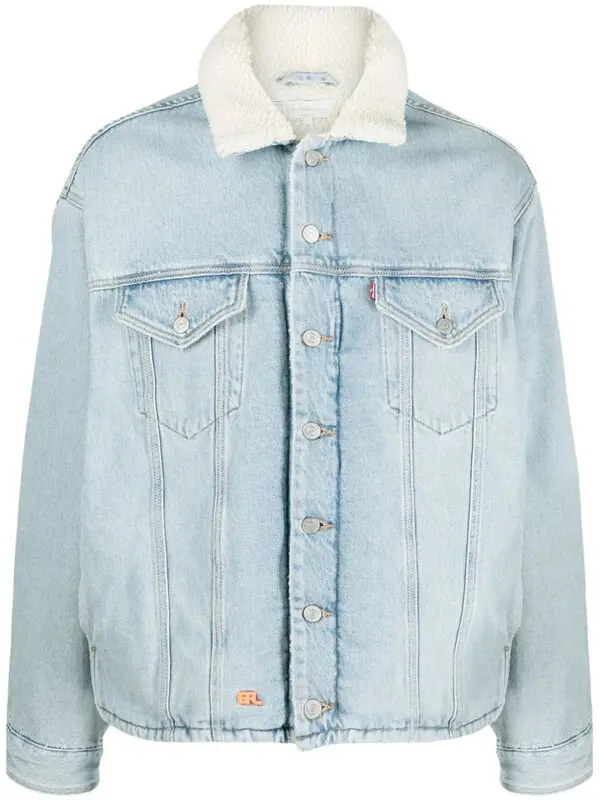 ERL X Levi's Sherpa Trucker Denim Jacket