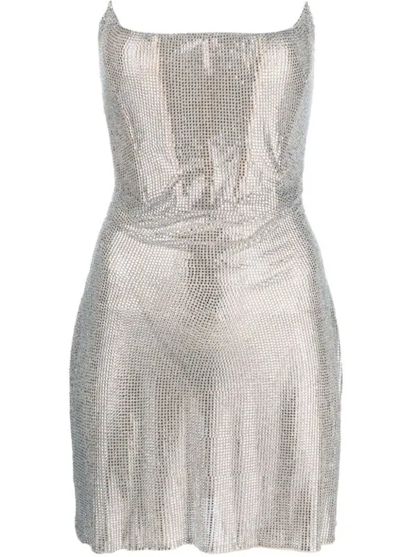 Giuseppe Di Morabito Rhinestone-embellished Mini Dress
