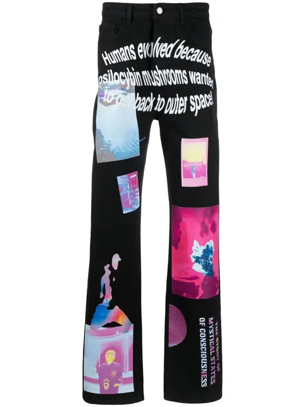 MSFTS Graphic-print Trousers