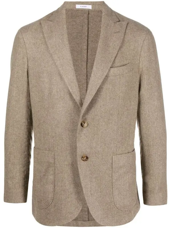 Boglioli Single-breasted Virgin-wool Blazer