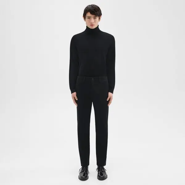 Theory Classic-fit Cotton Moleskin Pant - Black