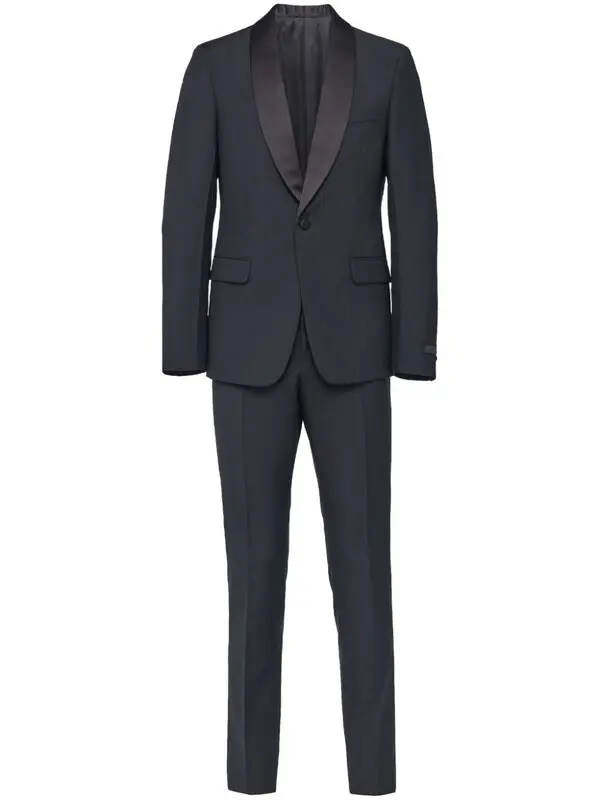 Prada Single-breasted Wool-mohair Tuxedo - Black
