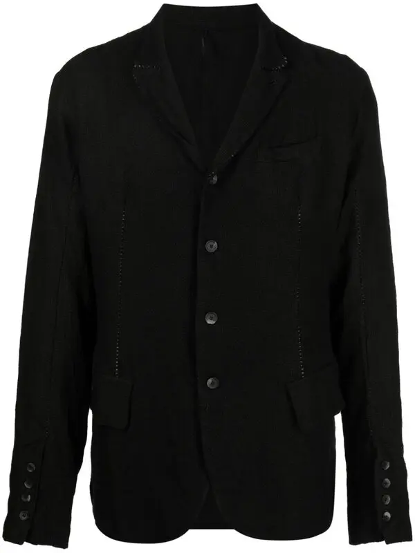 Masnada Buttoned Peter Pan-collar Blazer