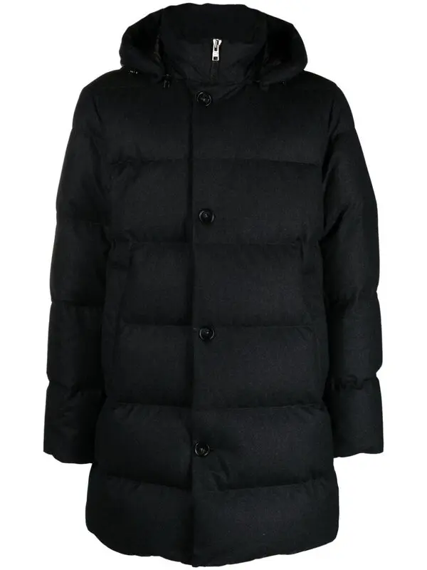 Woolrich Detachable-hood Quilted Padded Coat