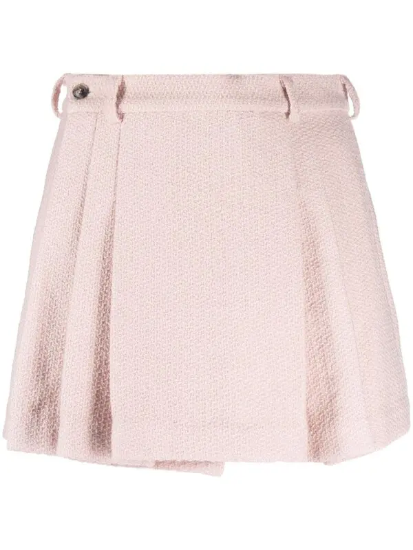 THE MANNEI Bran Pleated Mini Skirt
