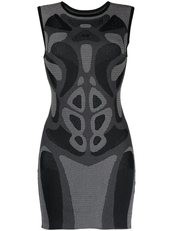 HELIOT EMIL Patterned Intarsia-knit Dress