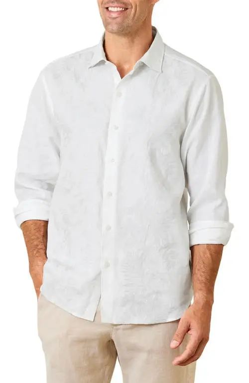 Tommy Bahama Down The Isle Embroidered Linen Button-up Shirt