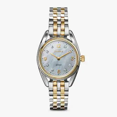 Shinola Diamond Dial Derby 30mm Watch - Mother Of Pearl | Editorialist