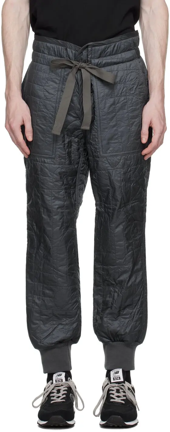 Rainmaker Kyoto Blue Zen Garden Trousers In Ice Gray - 64% Off 