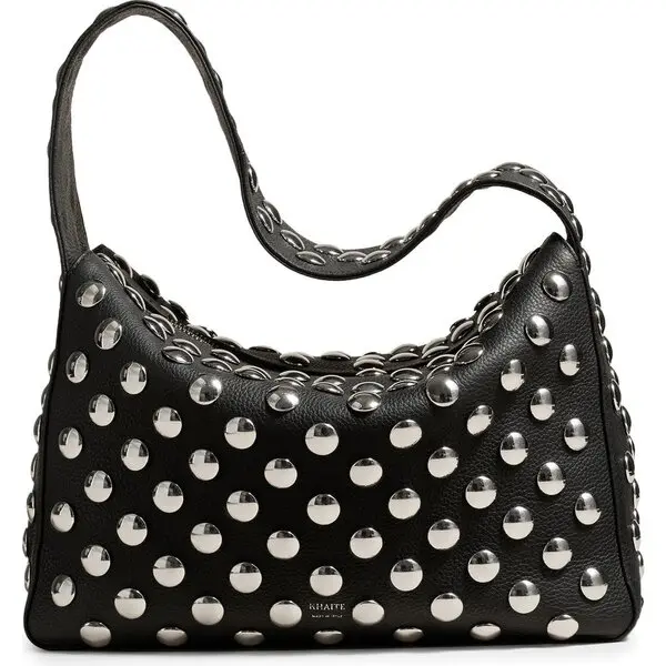 Khaite Elena Studded Shoulder Bag - 200 Black