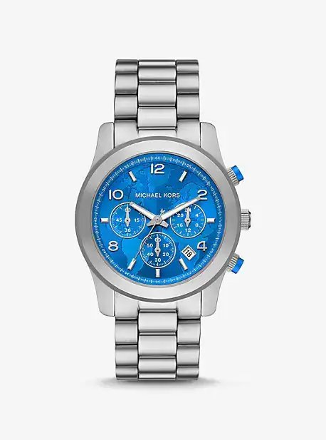 Michael Kors Watch Hunger Stop Oversized Runway -Tone Watch  display picture 2