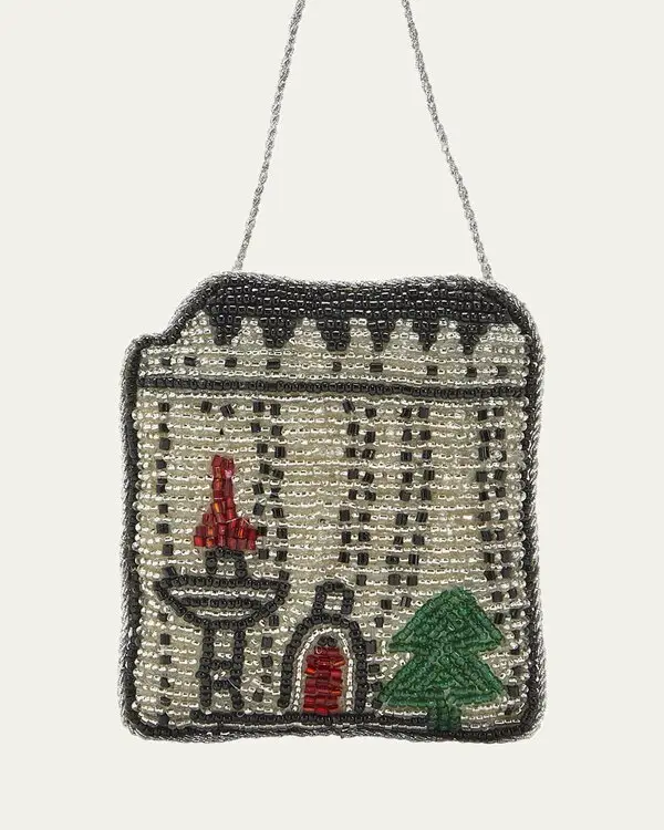 SUDHA PENNATHUR Beaded Bergdorf Building Christmas Ornament