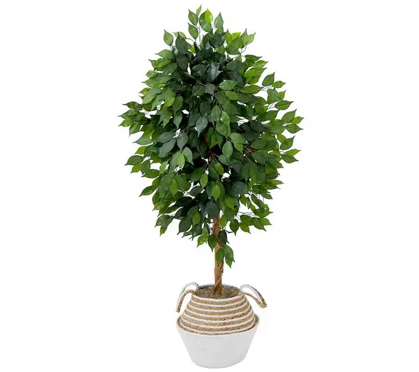 NEARLY NATURAL 4.5-ft Ficus Tree With Double Tr Unk Diy Kit