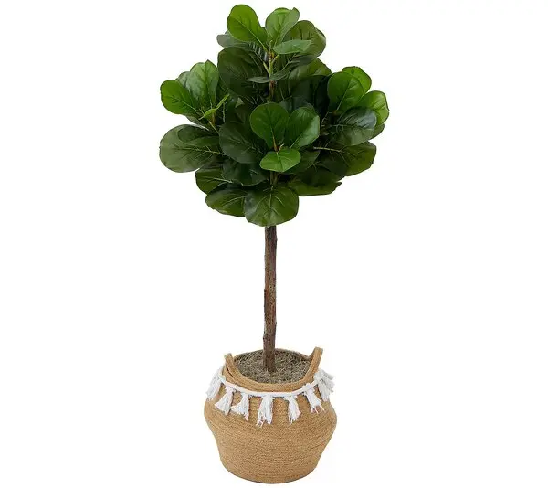 NEARLY NATURAL 4-ft Artificial Fiddle Leaf Fig Ee Diy Kit