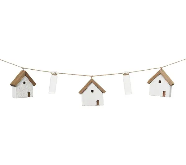 MELROSE House And Tube Vase String Garland