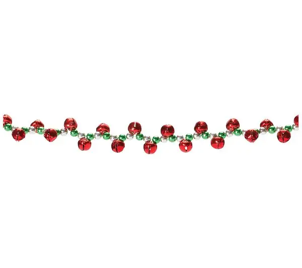 MELROSE Sleigh Bell String Garland