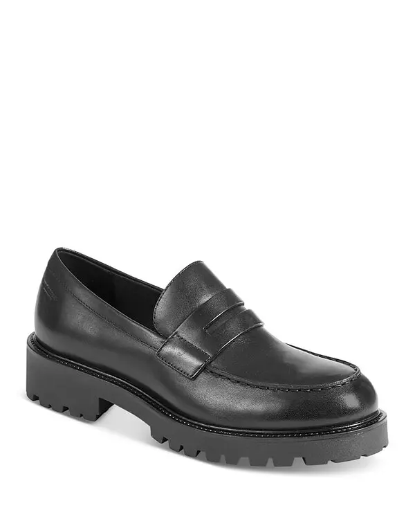 VAGABOND SHOEMAKERS Kenova Moc Toe Penny Loafers - Black