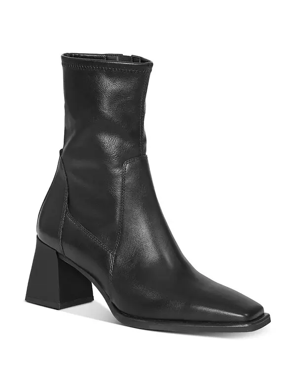 VAGABOND SHOEMAKERS Square Toe High Heel Boots - Black