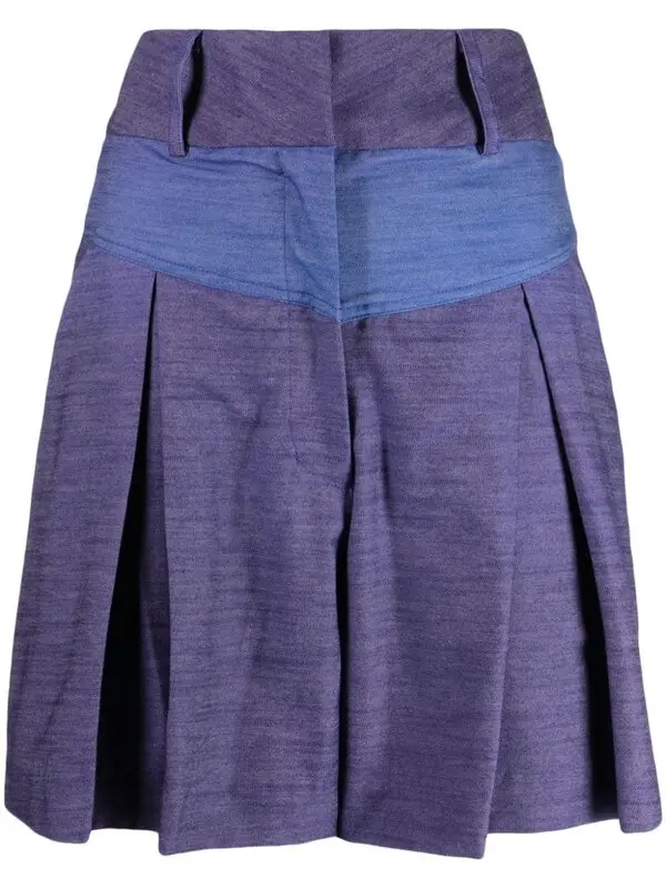 BAMBAH Ocean Pleated Linen Shorts