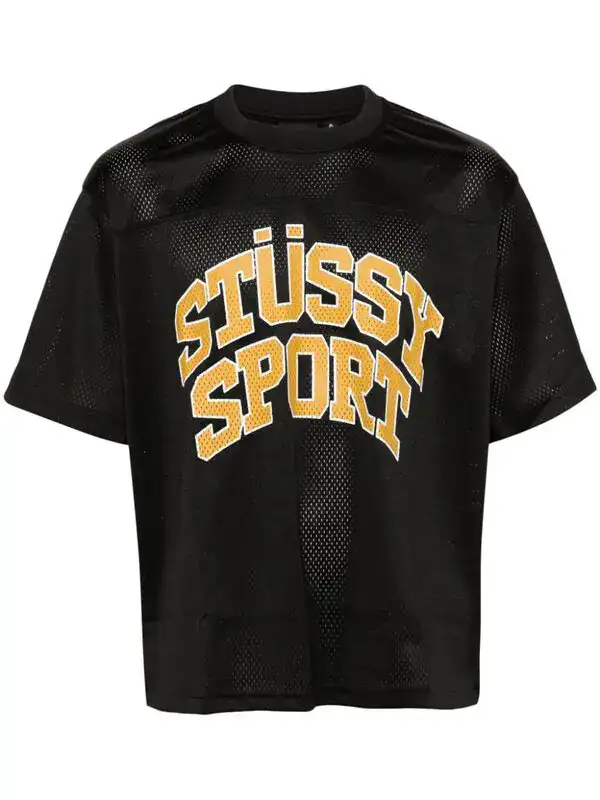 STUSSY メッシュ ゲームシャツ L ブラック ポリエステル STUSSY メッシュ ゲームシャツ L ブラック ポリエステル STUSSY