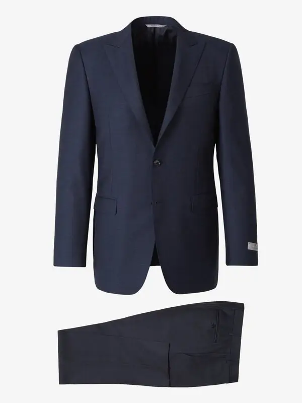 Buy Canali Prince Of Wales Suit - Midnight Blue At 33% Off | Editorialist