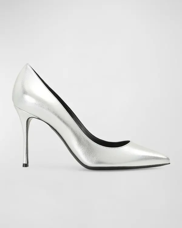 sergio rossi leather pumps