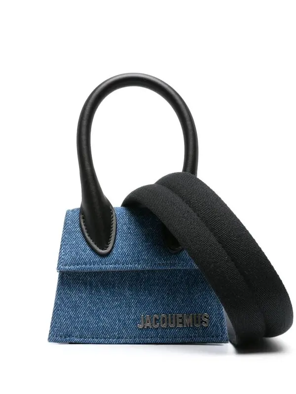 Jacquemus Le Chiquito Homme Denim Top Handle Bag - Blue | Editorialist