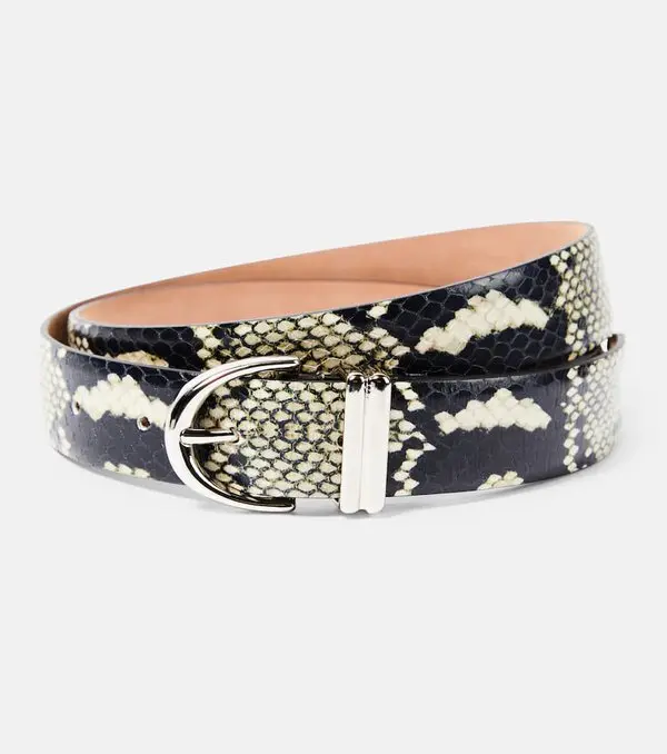 Khaite Bambi Snake-effect Leather Belt - Multicoloured
