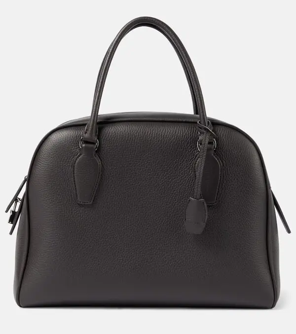 THE ROW India 12 Leather Tote Bag - Brown