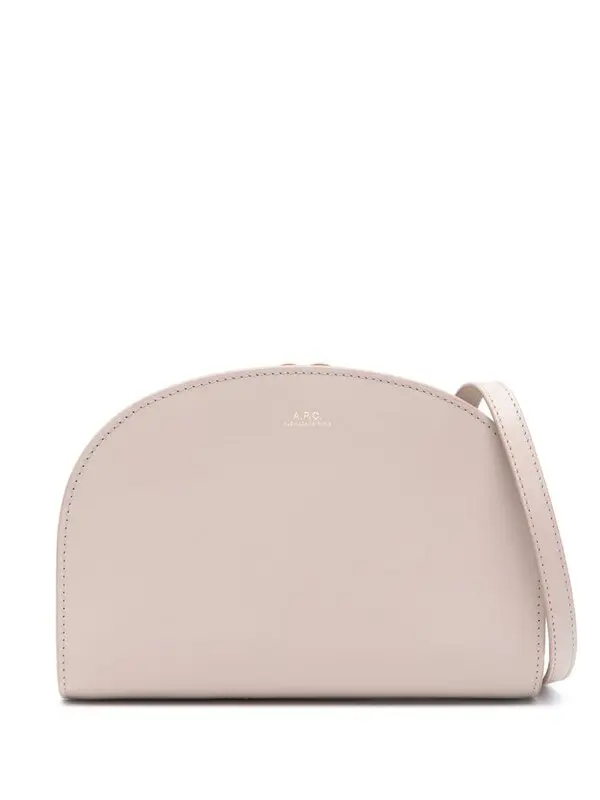 A.p.c. Demi Lune Cross Body Bag - Grey