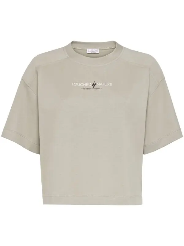 Brunello Cucinelli Slogan-print T-shirt