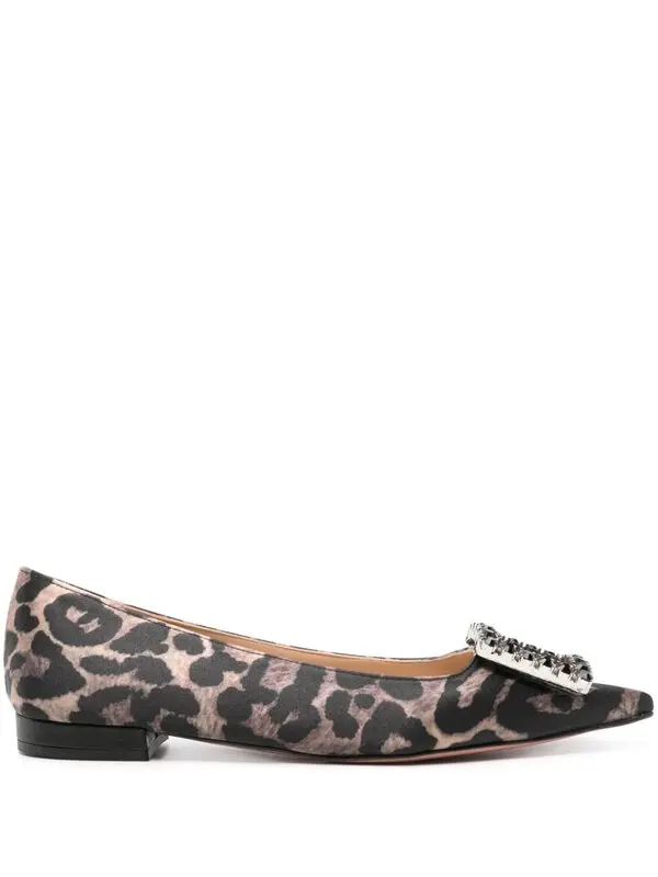 Roberto Festa Amaia Leopard Ballerinas