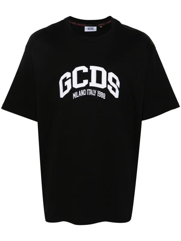 Gcds Lounge Cotton T-shirt - Black