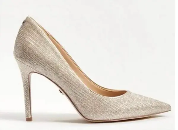Buy Sam Edelman Hazel Pump In Glam Gold - Multi At 36% Off | Editorialist