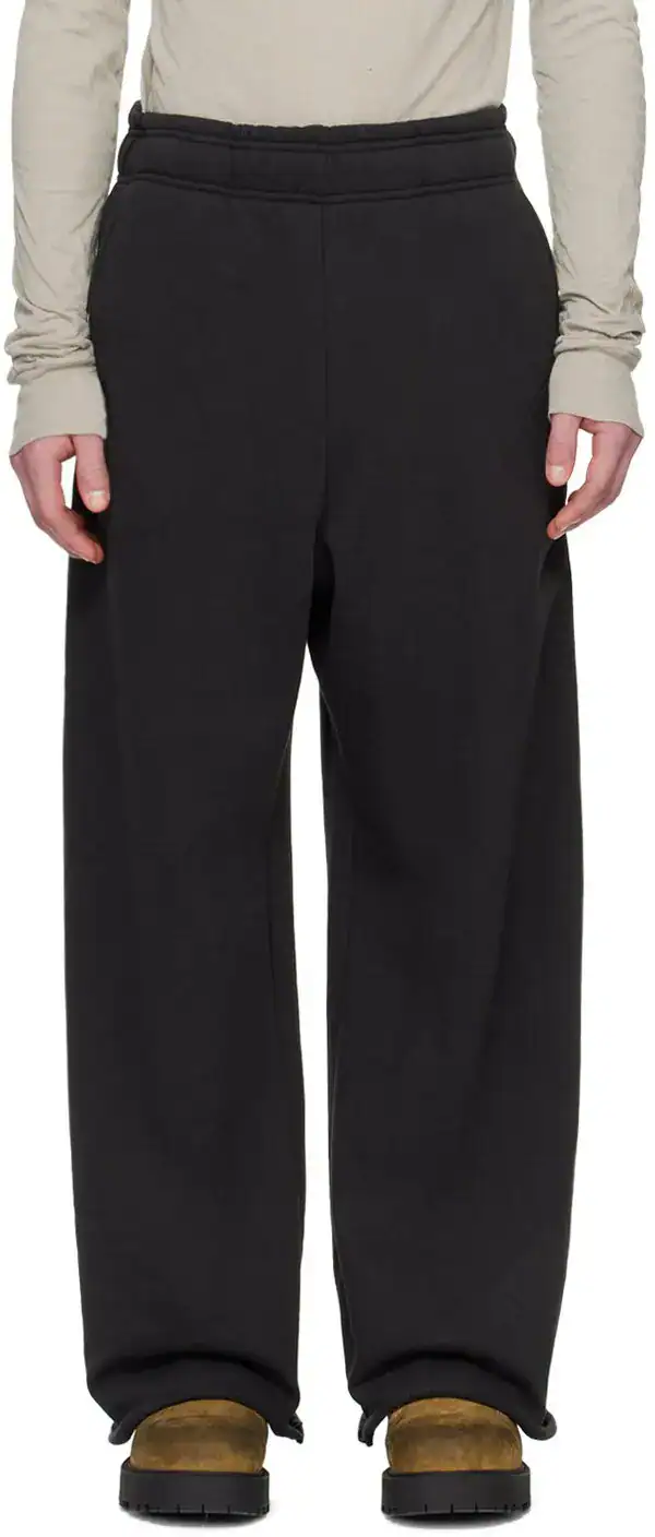Entire Studios Black Full Sweatpants - Soot | Editorialist