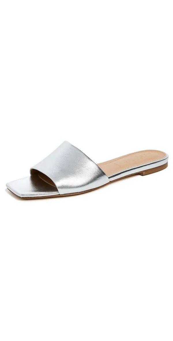 AeydĒ Anna Flat Sandals - Silver