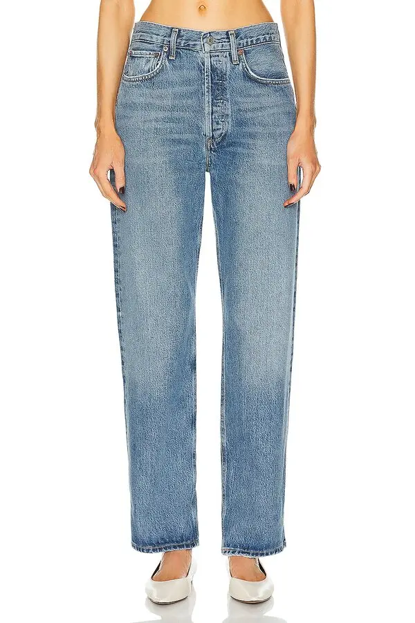AGOLDE Fran Low Slung Easy Straight Jeans