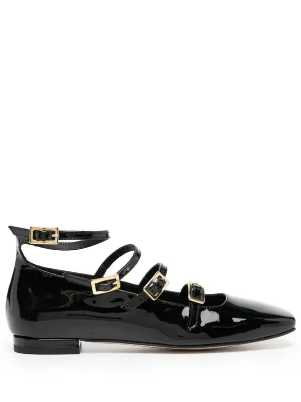 ALOHAS Luke Multi-strap Ballerina Flats - Black