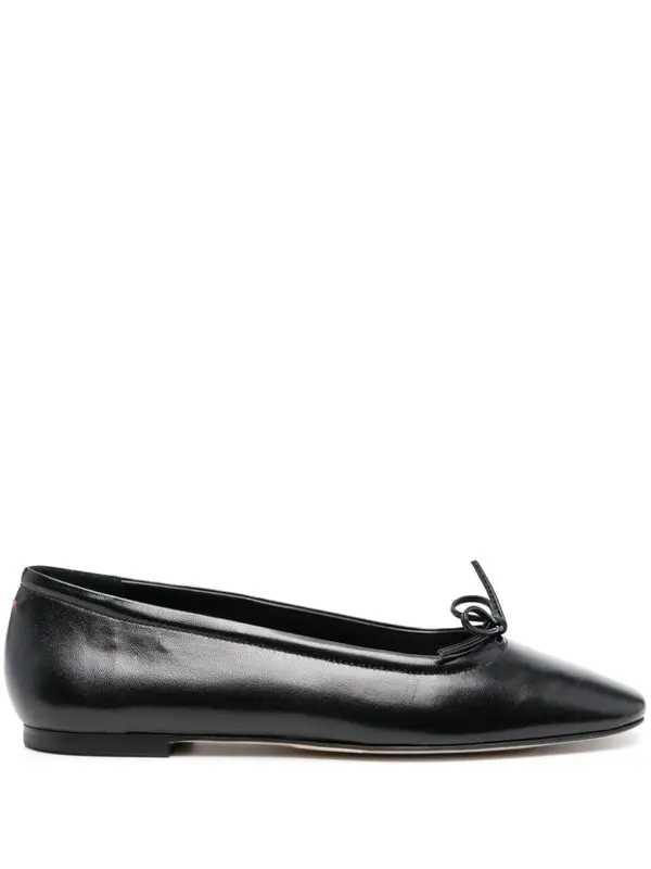 AeydĒ Delfina Leather Ballerinas - Black