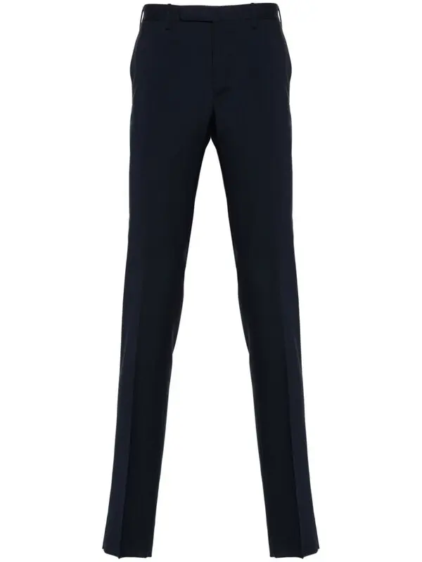 Incotex Slim-fit Virgin Wool Trousers - Blue